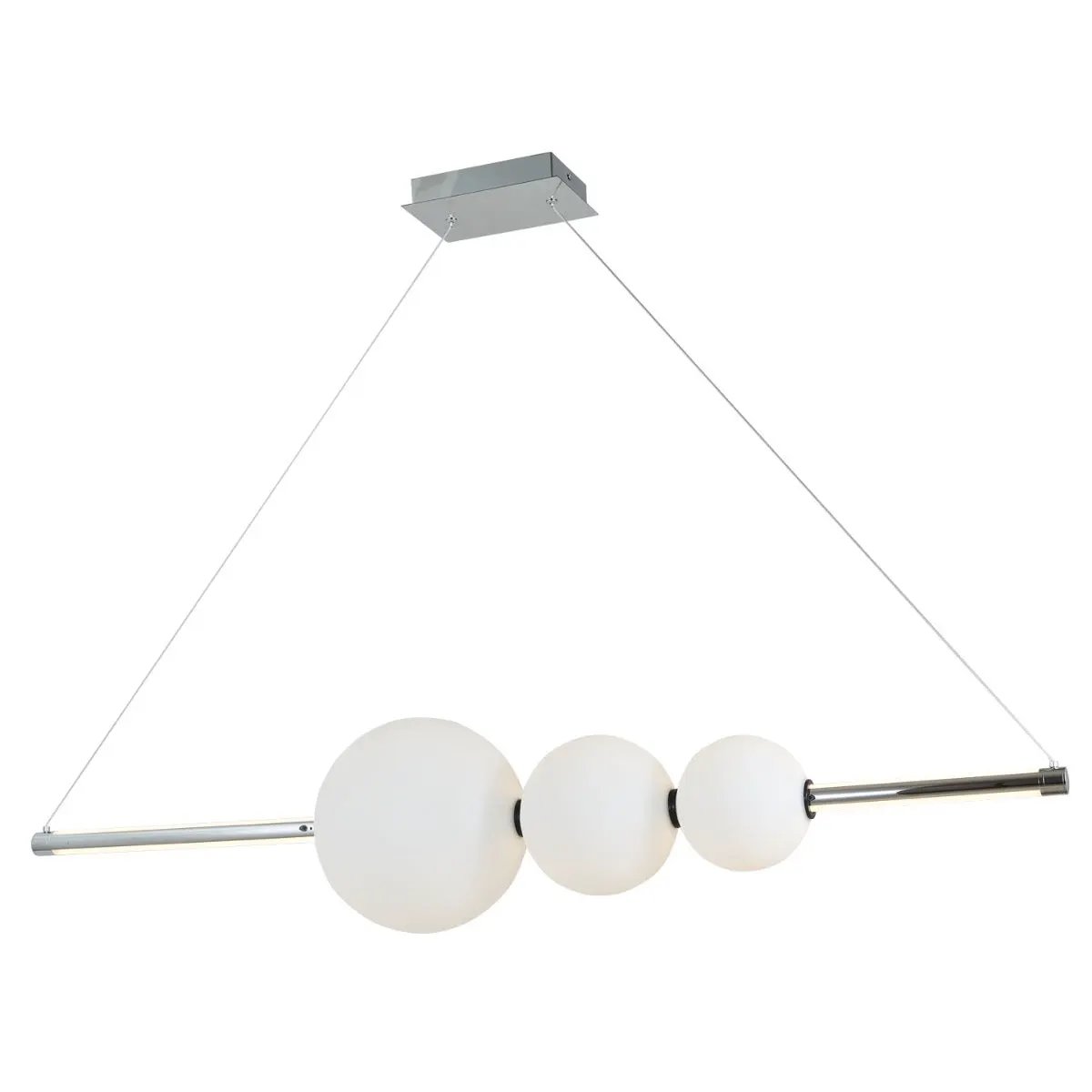 Abra Lighting 10026PN ORB Linear Bar Pendant with Up-Down Illumination ...