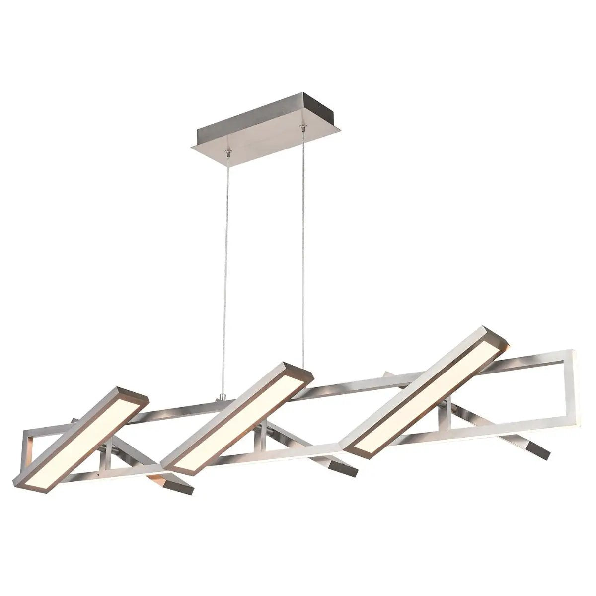 Abra Lighting 10111PN Helix Rectangular Pendant with Six Pivoting Light ...
