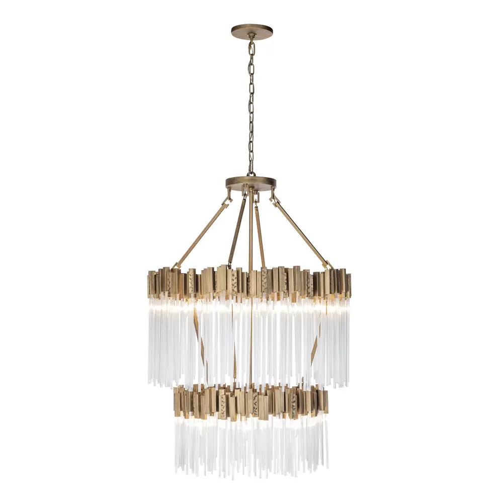 Varaluz 309C14 Matrix 14-Light 2-Tier Chandelier