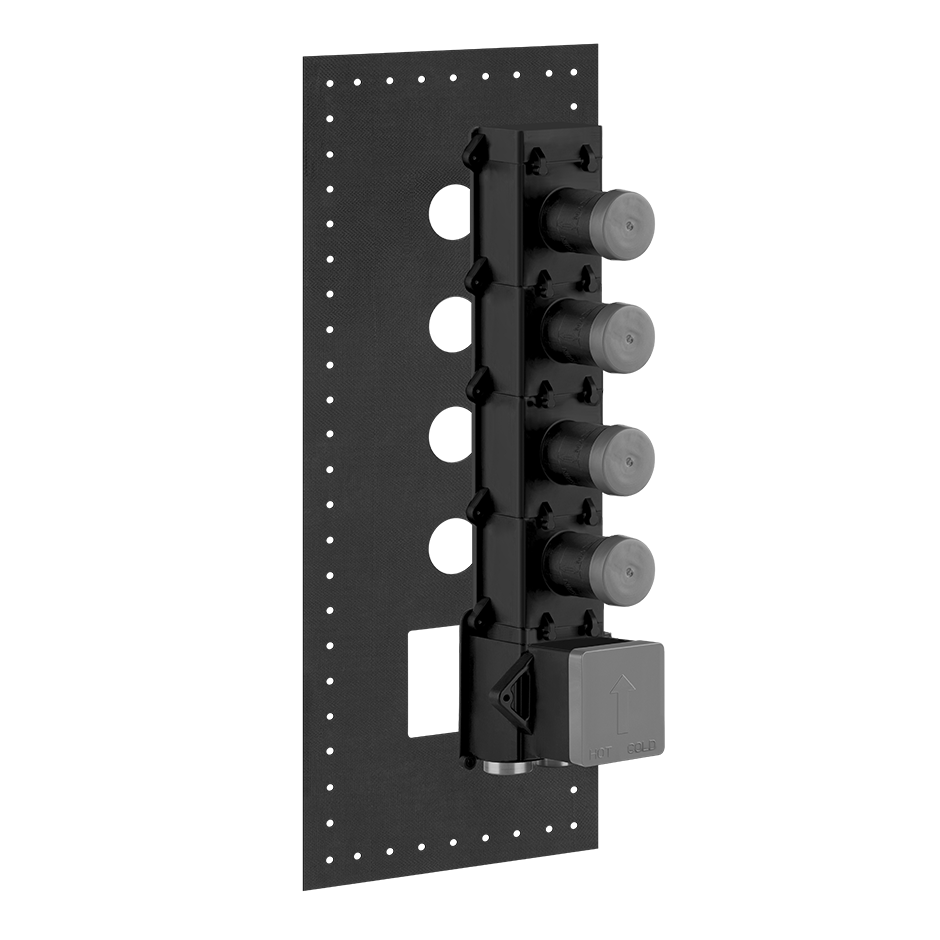 Gessi 39699#031 In-Wall Thermostatic Rough Valve with 4 Volume Controls