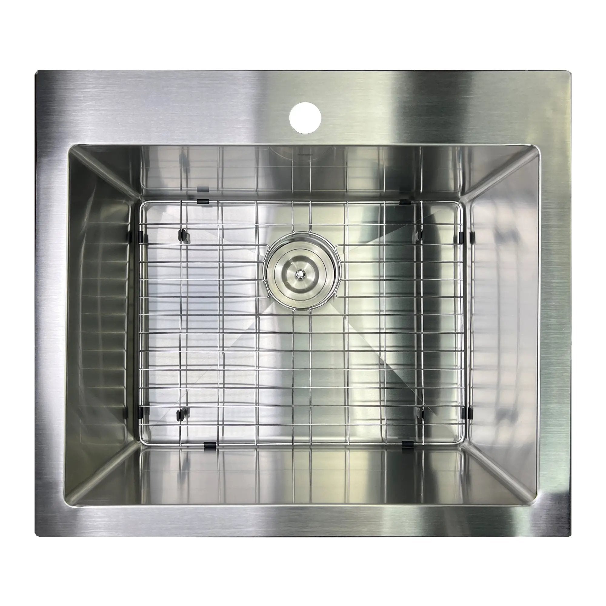Nantucket Sinks SR2522-16 25 Inch Pro Series Small Rectangle Single ...