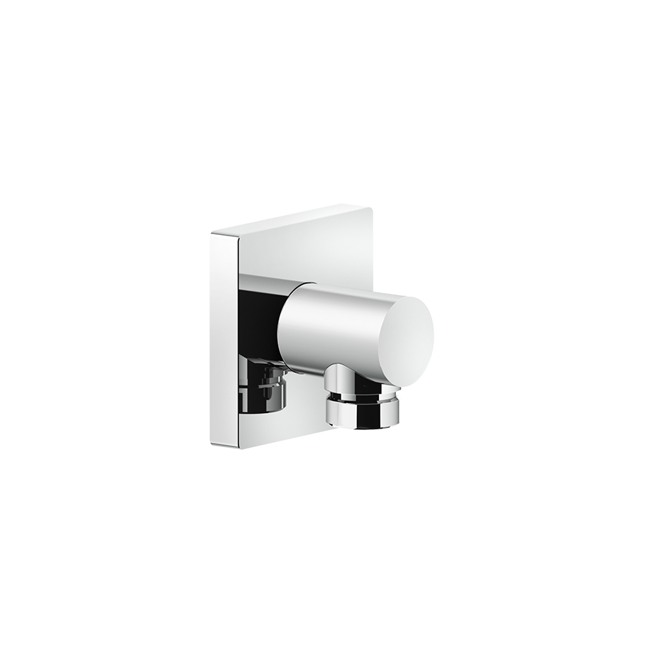 Gessi 59169 Rilievo Wall Elbow with Backplate