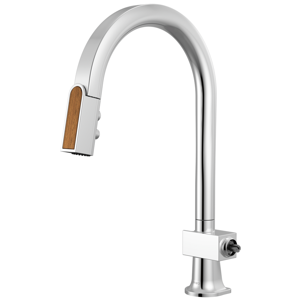Brizo 63022LF-WDLHP Frank Lloyd Wright Pull-Down Kitchen Faucet with ...