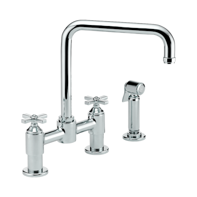 THG Paris G7C-159DM/US Saint-Germain Two Hole Bridge Kitchen Faucet ...