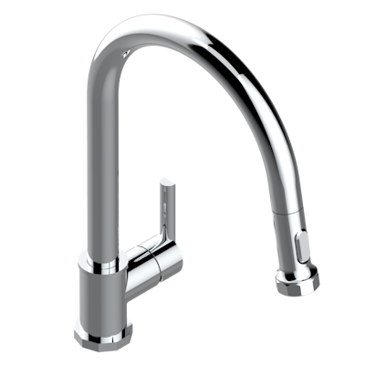 THG Paris G8A-6181D/US Les Ondes Single Hole Pull Out Kitchen Faucet