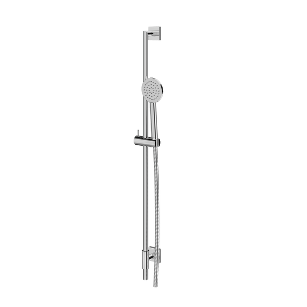 Aquabrass SCR95 Comp Shower Rail with Square Flange Tube Hand Shower