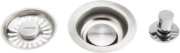 The Galley A-DRN Automatic Strainer Basket 3-1/2" with Remote Pop-up ...