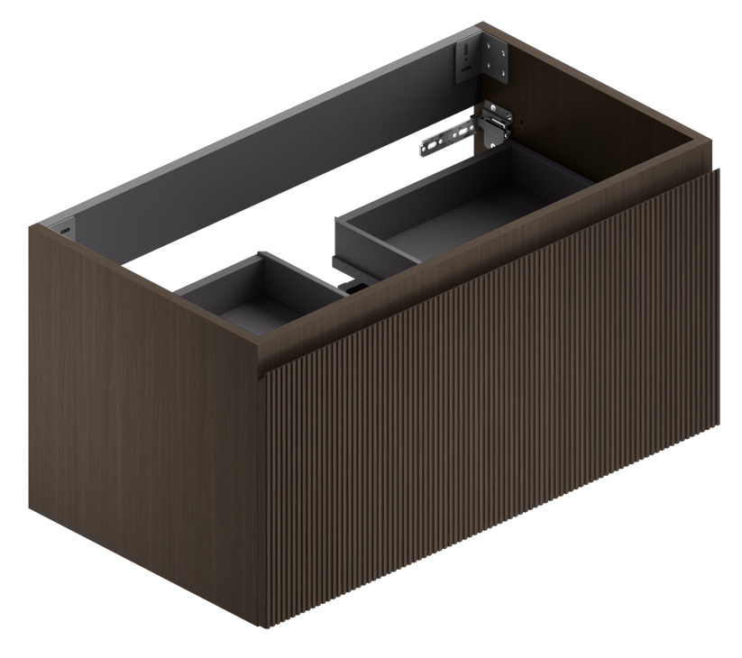 Berloni BBPR36100 Pura Vanity 36" Base Cabinet with 2 Drawers