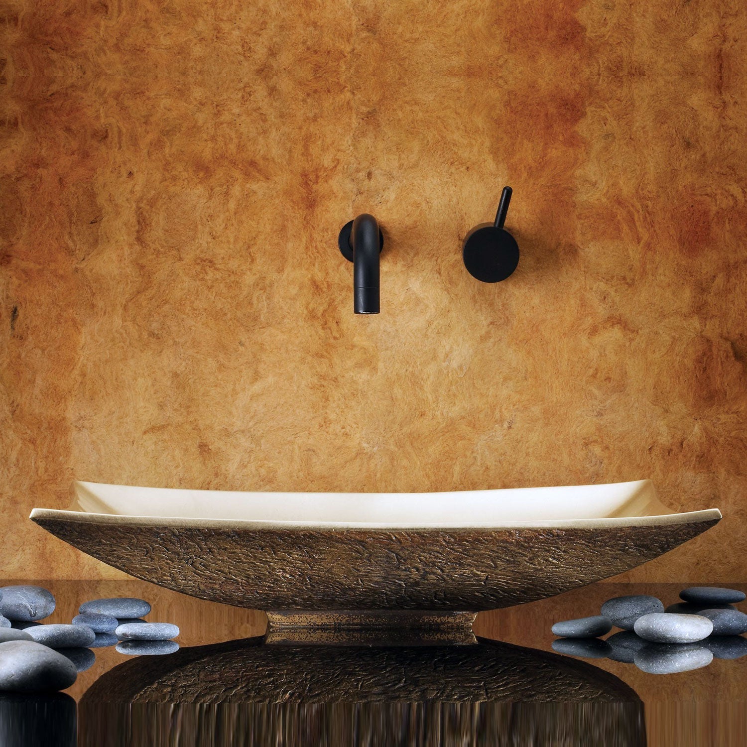 Stone Forest CP-09 17" Bronze Zen Vessel Sink