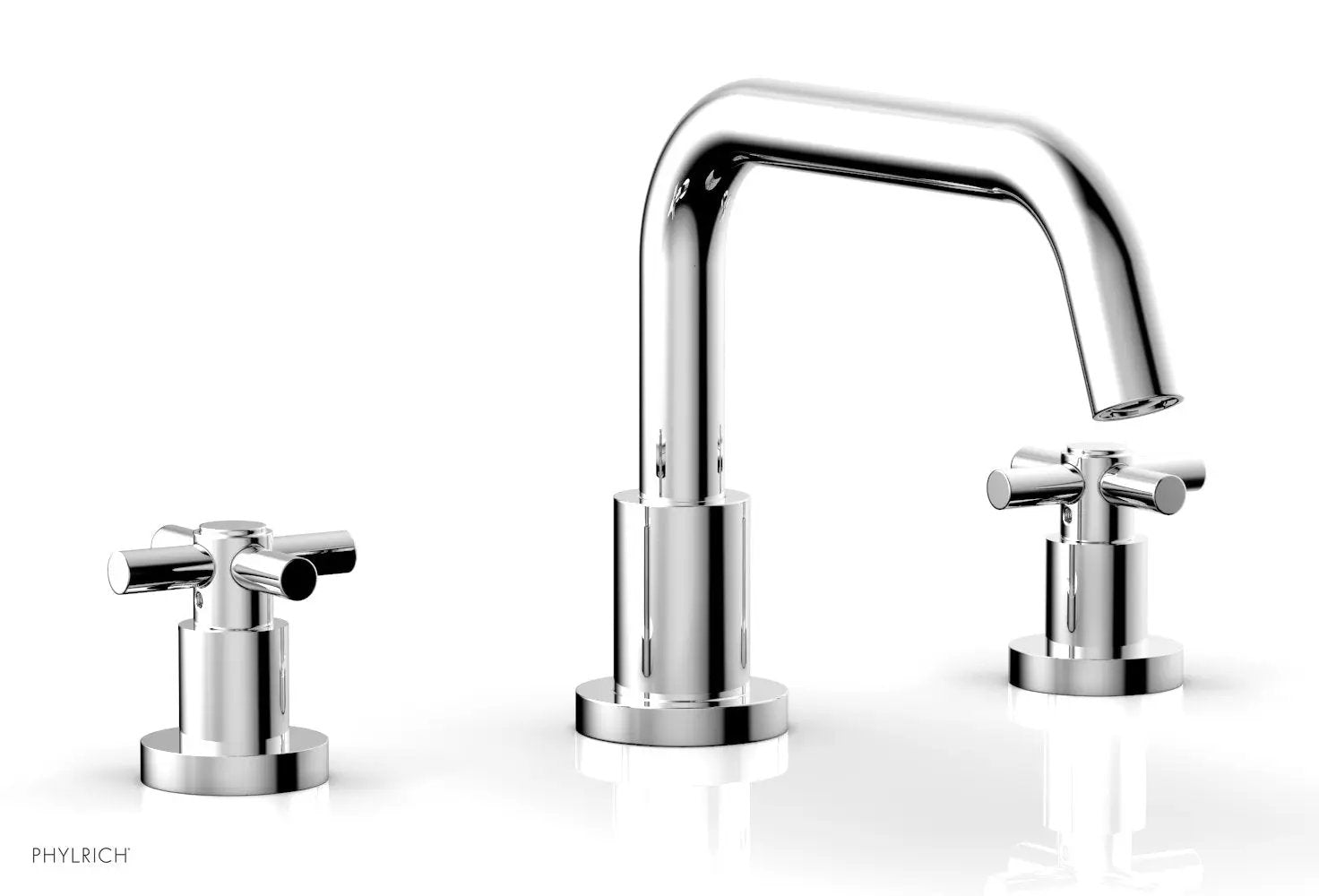 Phylrich D1136D BASIC Deck Tub Set - Tubular Cross Handles