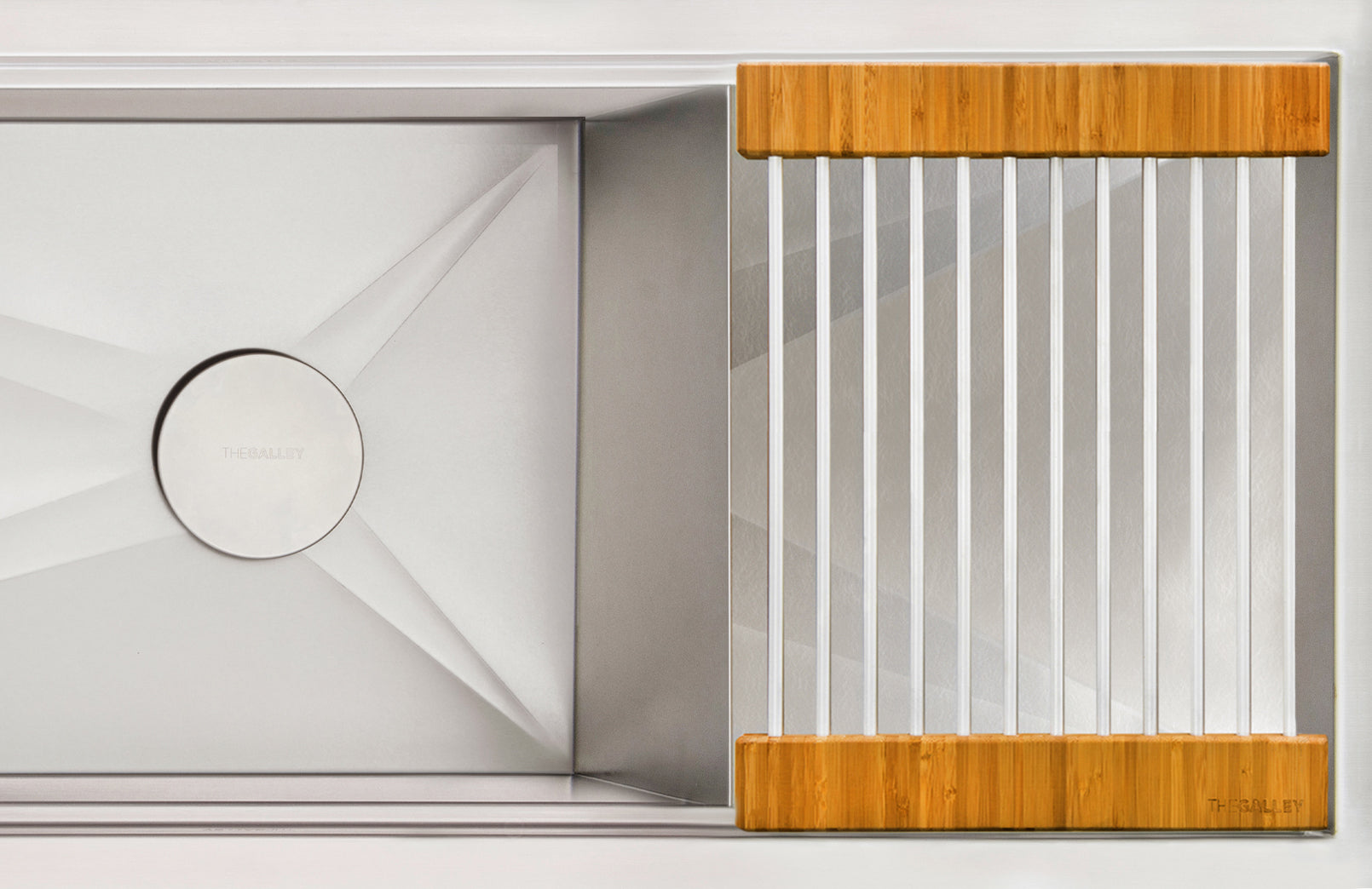 The Galley DryDock 12" Non-drain Side with Lower Tier Drying Rack