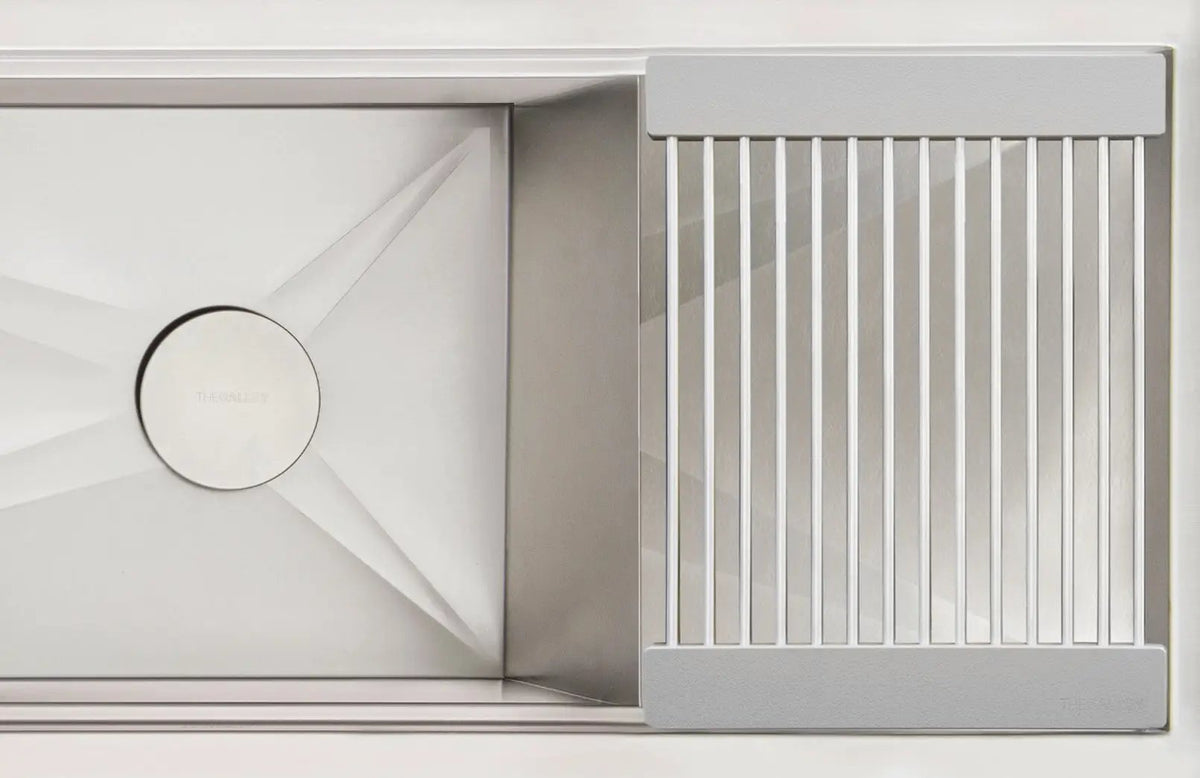 The Galley DD-12-C DryDock 12" Center Drain with Lower Tier Drying Rack