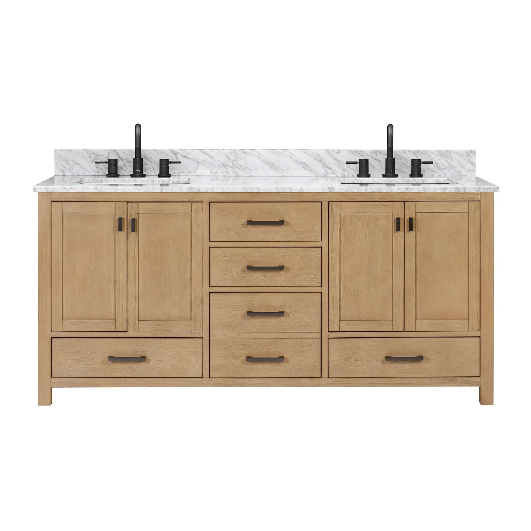 Avanity MODERO-VS73-OA Modero 73 inch Double Vanity Combo in Carrara ...