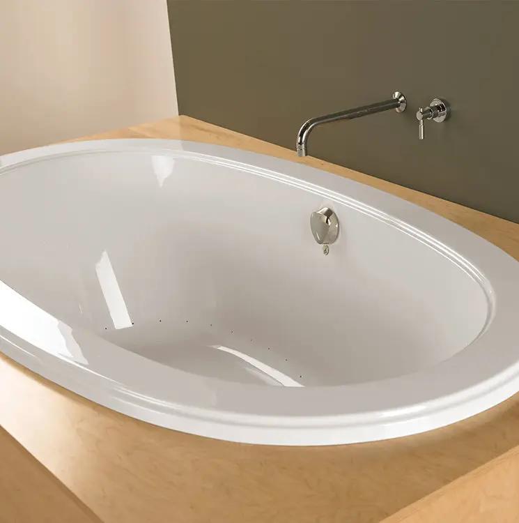 Bain Ultra BMELOUN0N Ellipse 6636 Flat Deck Drop-in Bathtub