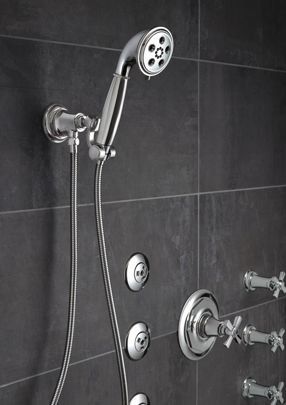 Brizo Rook Wall Mount Handshower with H2OKinectic Technology