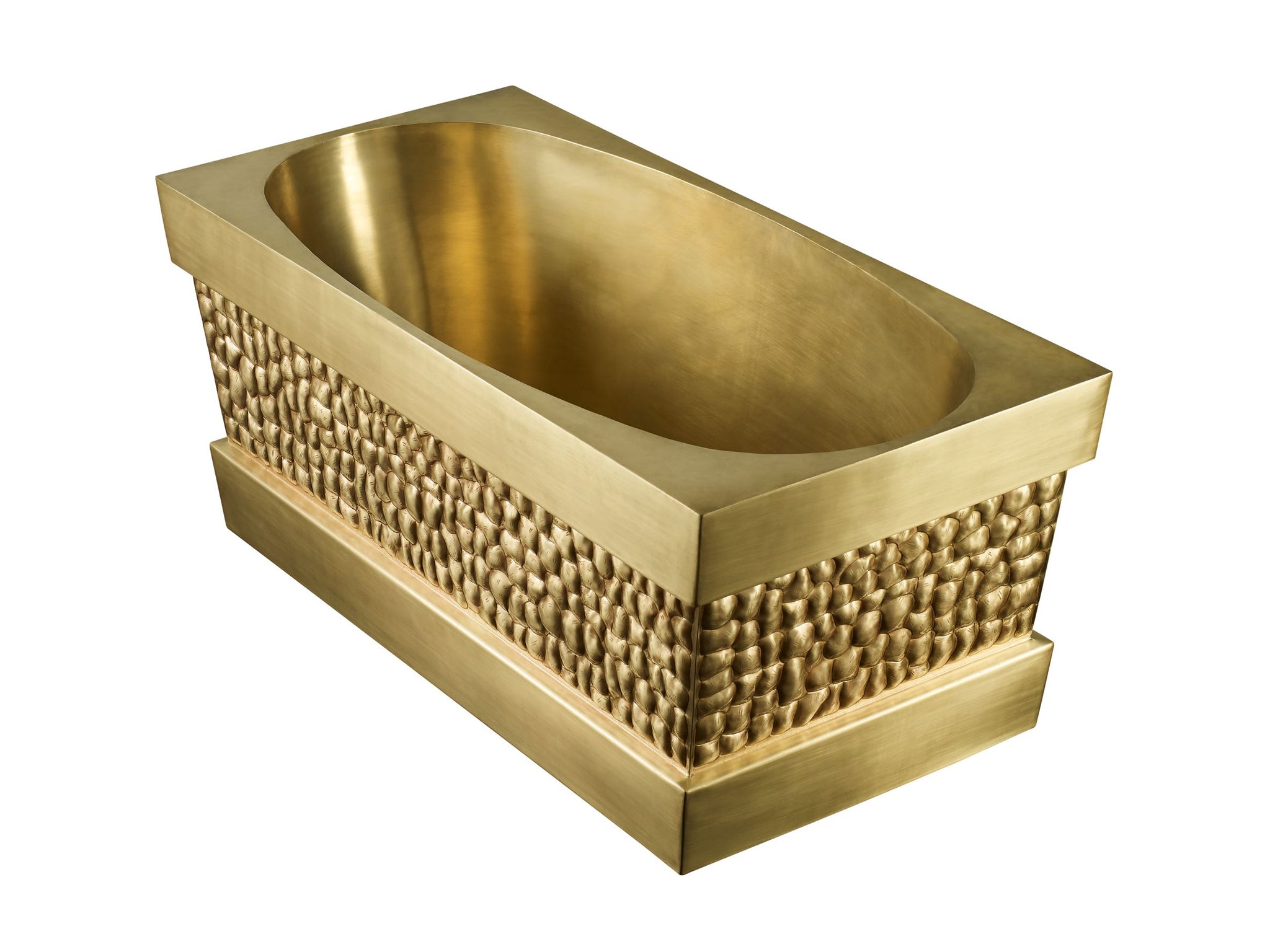 Thompson Traders TBT-6028SB-TURTLE Tortuga 60" x 28" Tub - Satin Brass ...