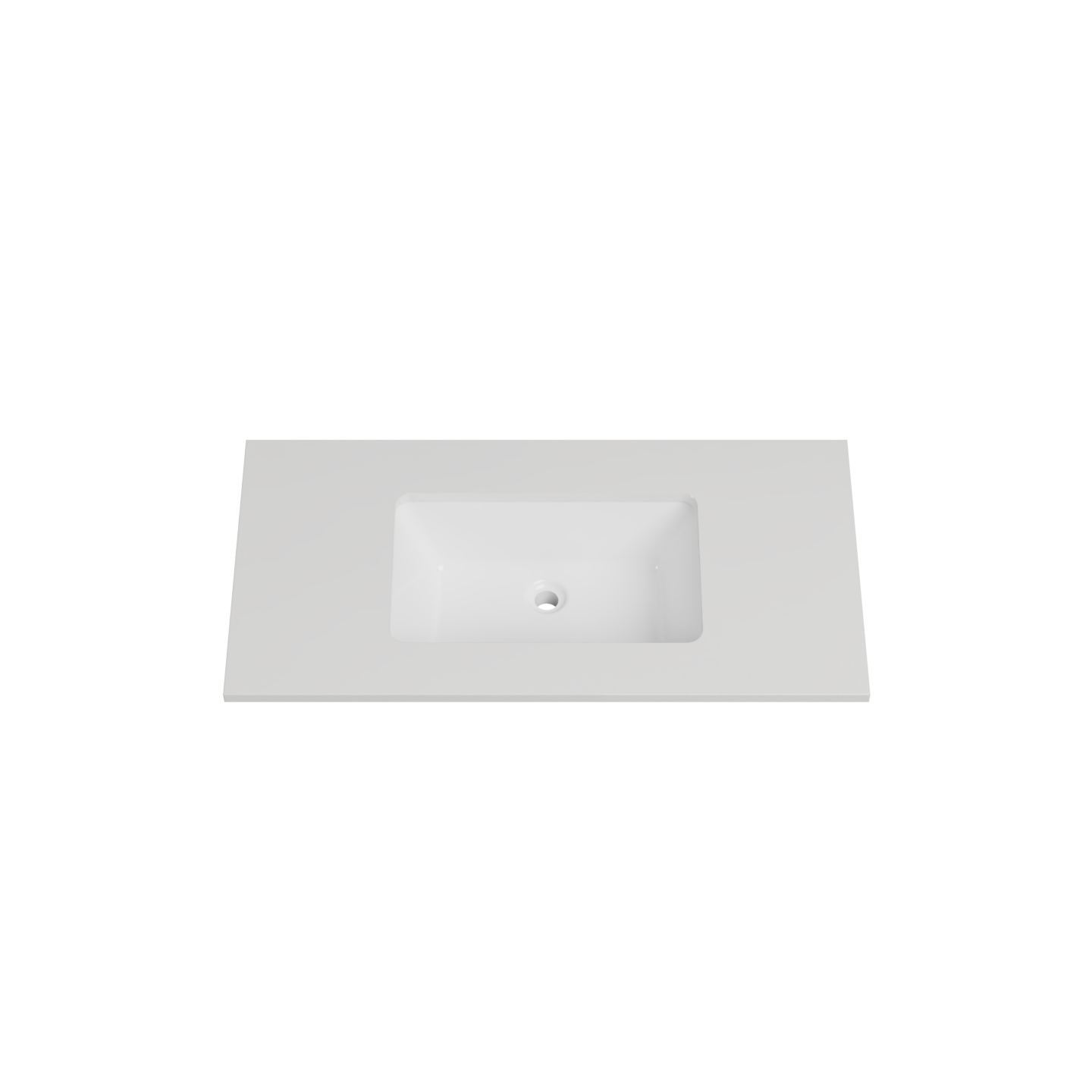 Timberline TP-QUU-37-19-C 37 Inch Quartz Top with Undermount Sink ...
