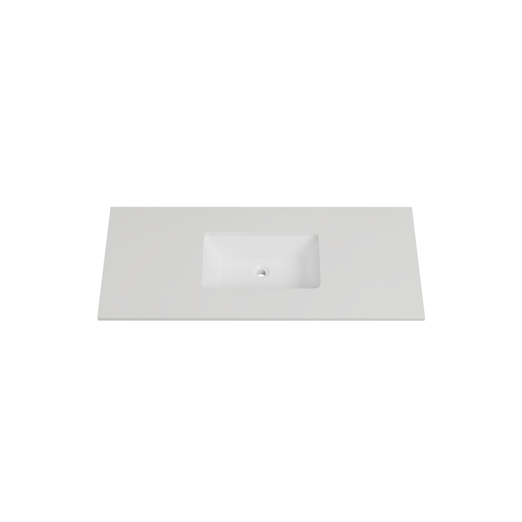Timberline TP-QUU-49-22-C 49 Inch Quartz Top with Undermount Sink ...