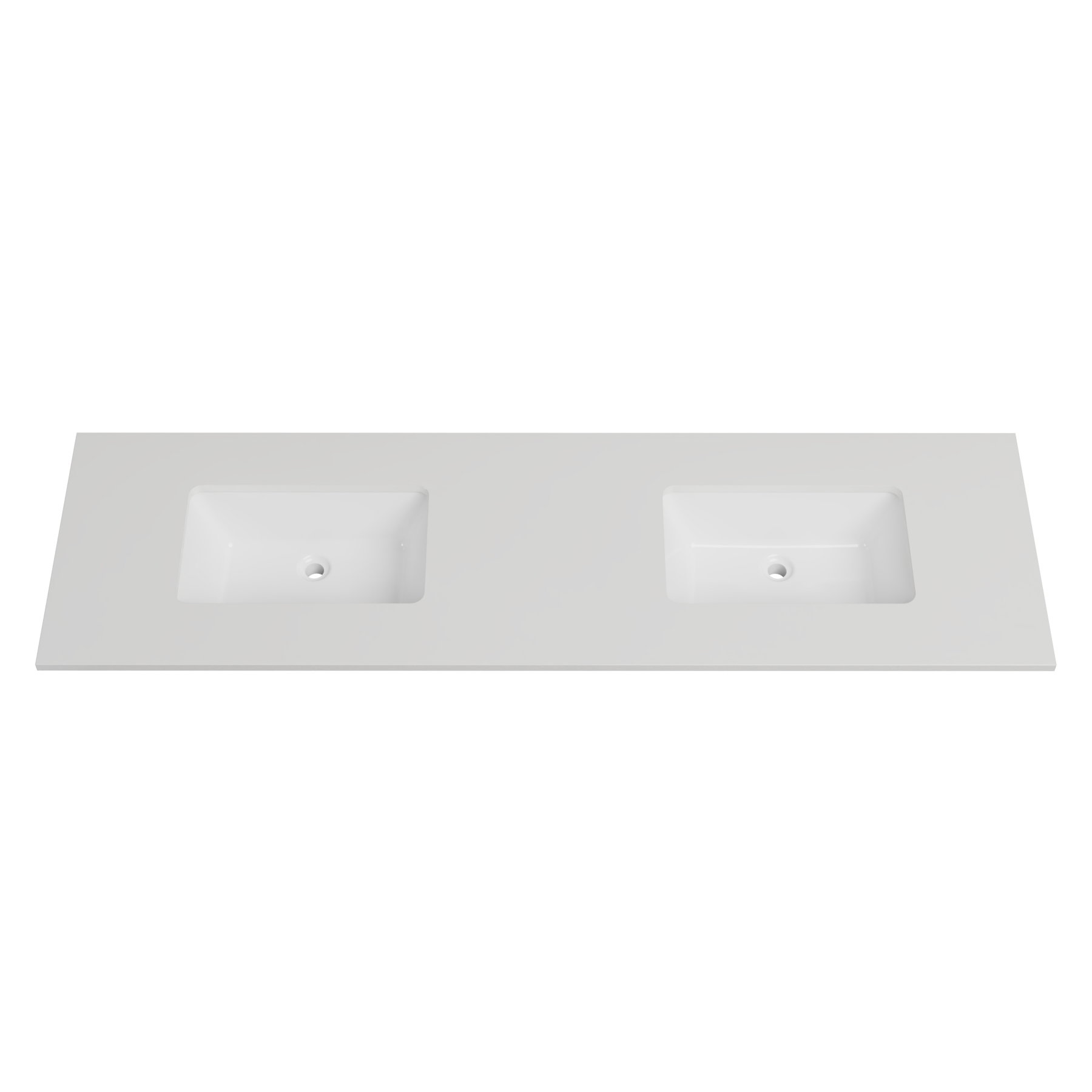 Timberline TP-QUU-73-22-D 73 Inch Quartz Top with Undermount Sink ...