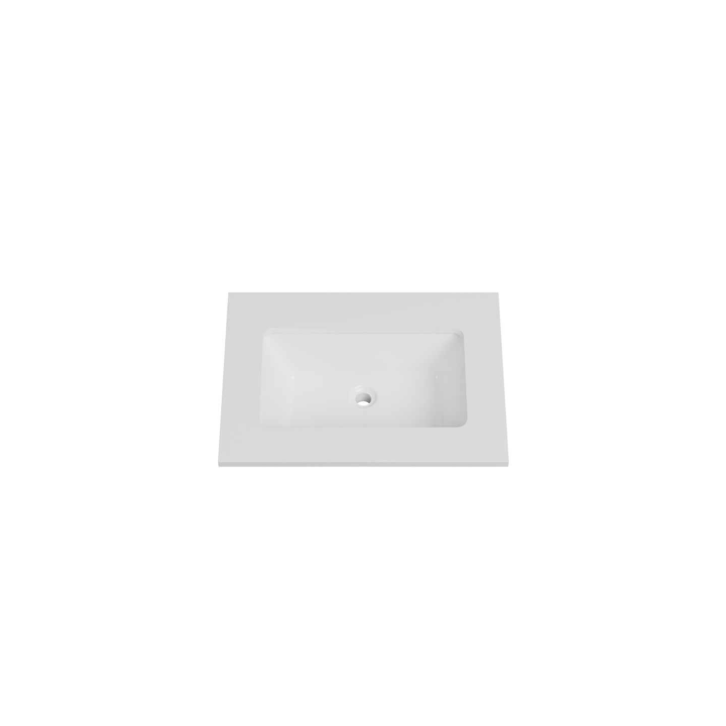 Timberline TP-SSU-25-19-C 25 Inch Solid Surface Top with Undermount ...