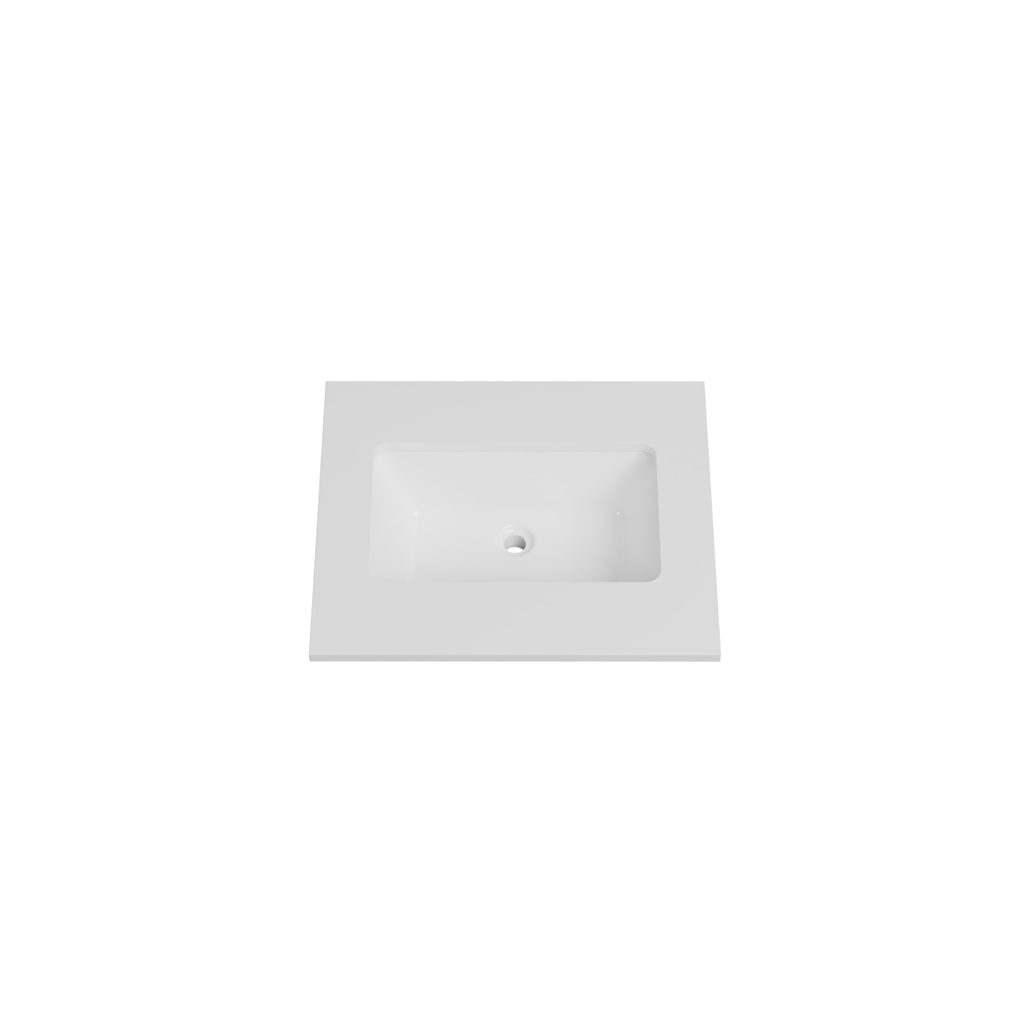 Timberline TP-SSU-25-22-C 25 Inch Solid Surface Top with Undermount ...