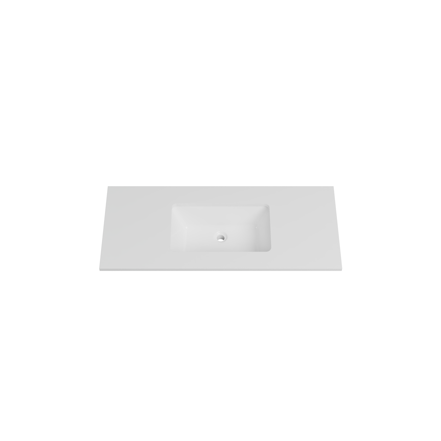 Timberline TP-SSU-43-19-C 43 Inch Solid Surface Top with Undermount ...