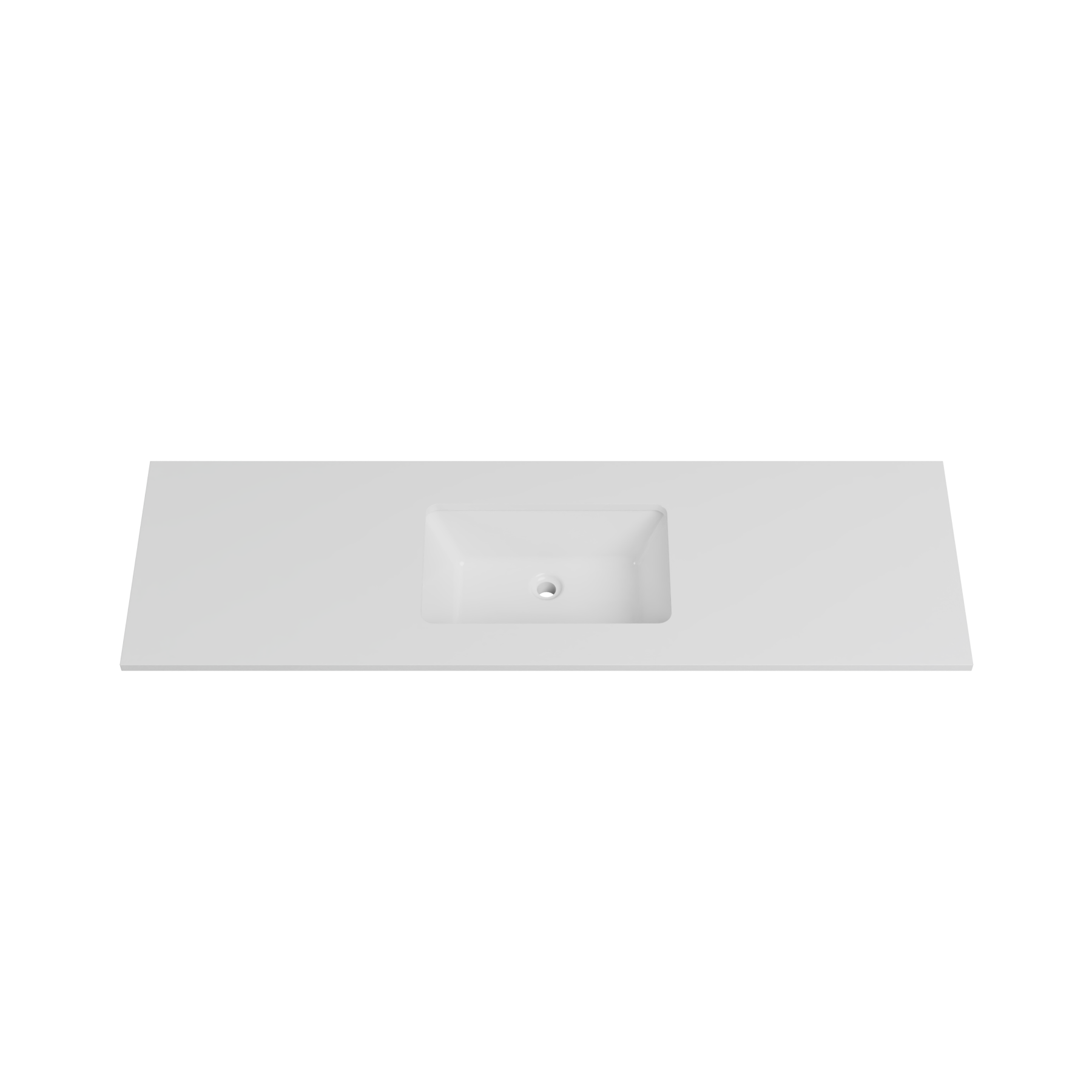 Timberline TP-SSU-61-19-C 61 Inch Solid Surface Top with Undermount ...