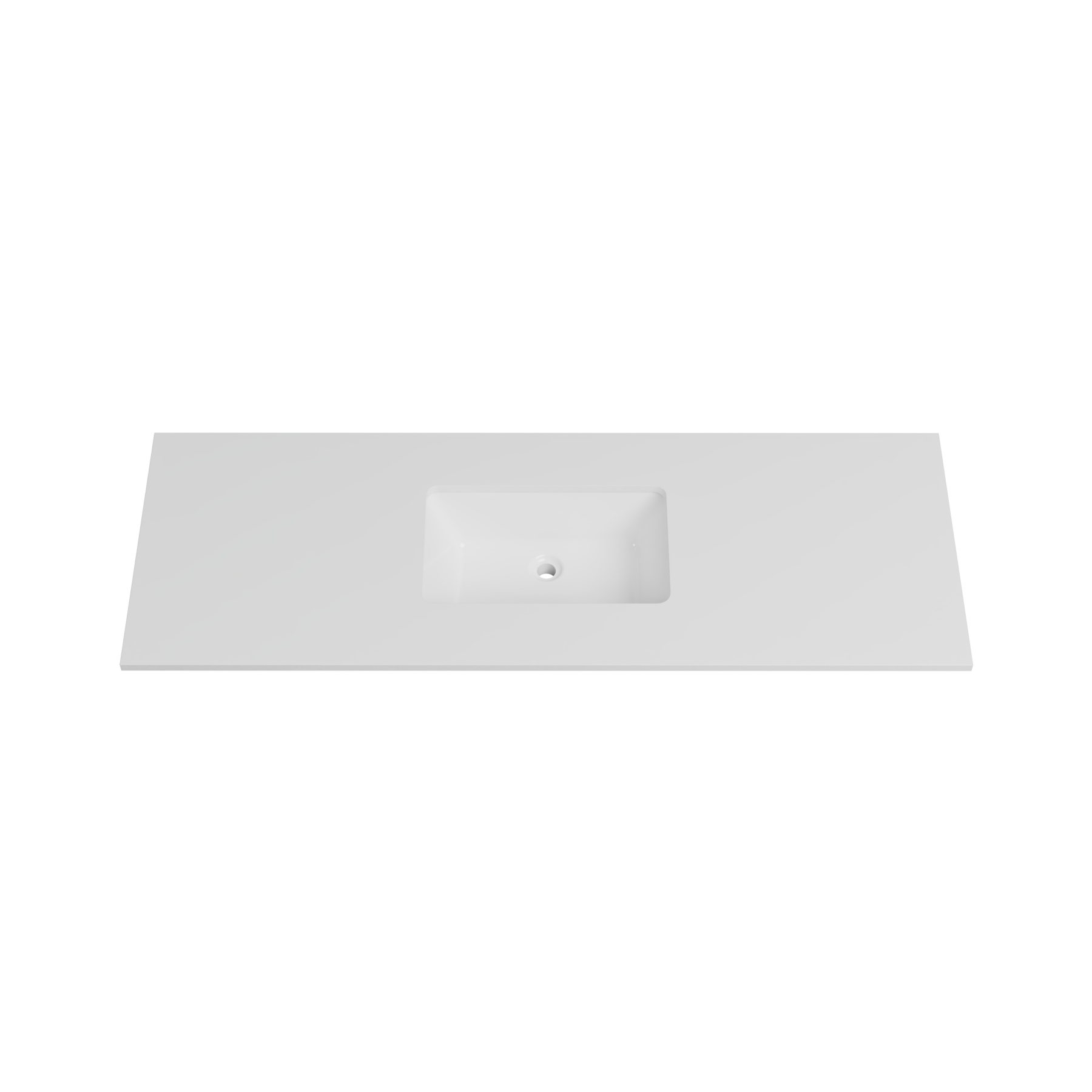 Timberline TP-SSU-61-22-C 61 Inch Solid Surface Top with Undermount ...