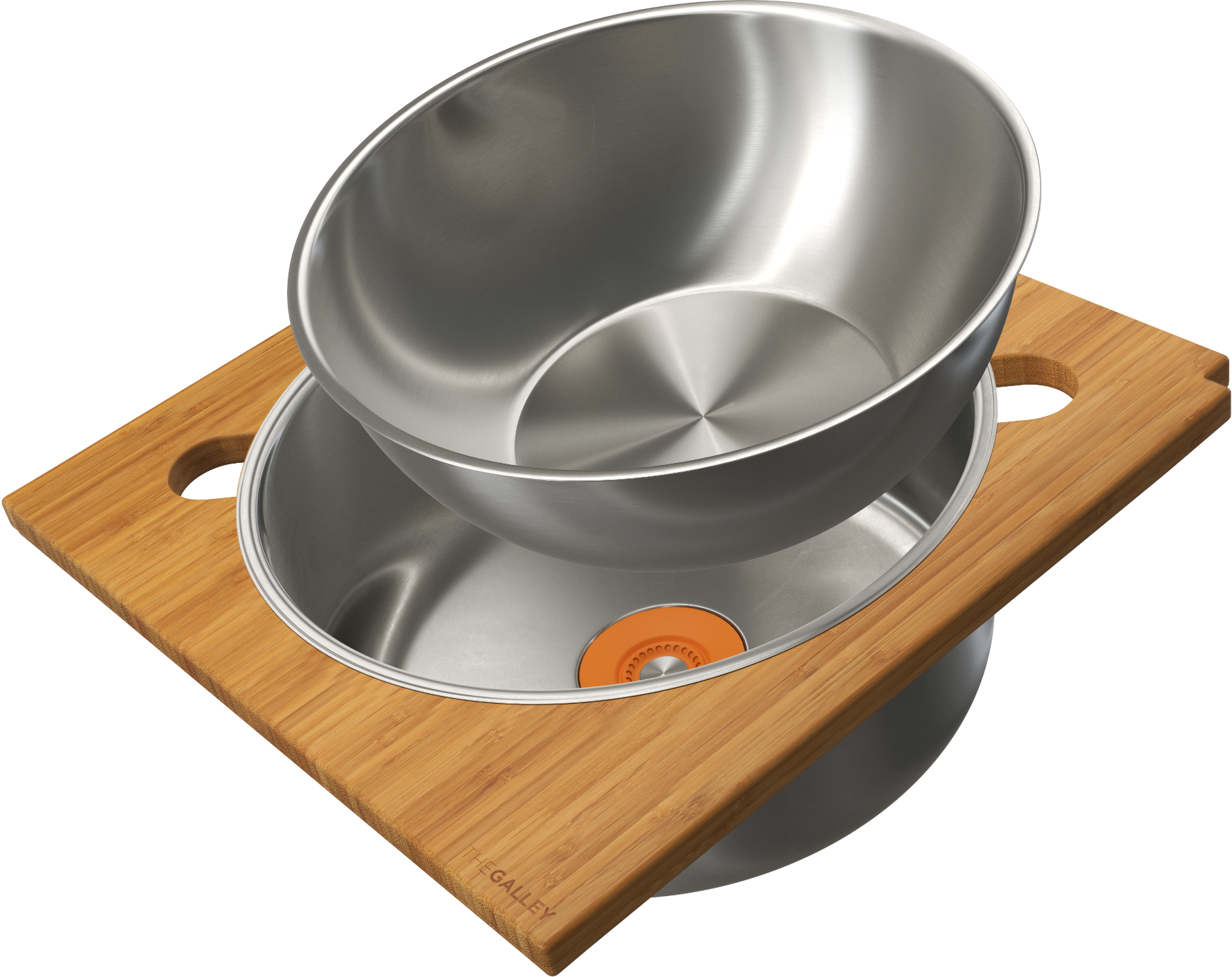 The Galley WM-17-C Lower Tier Corner Wash and Serve Set with Wash Basin ...