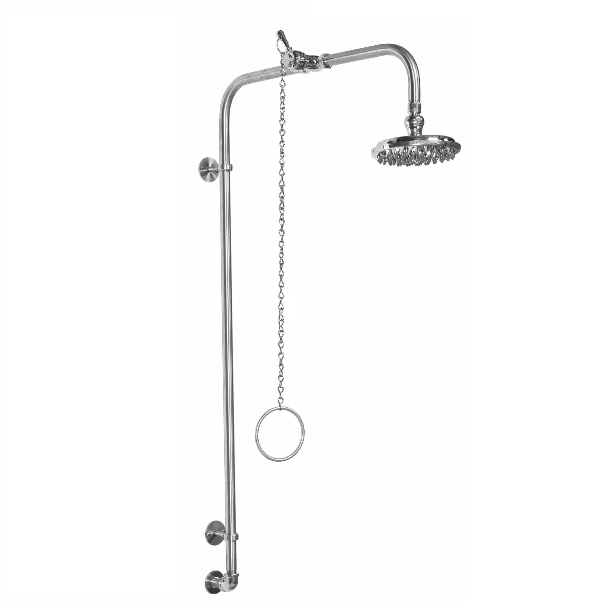 Outdoor Shower Company WM-442-PCV Wall Mount Single Supply Shower ...