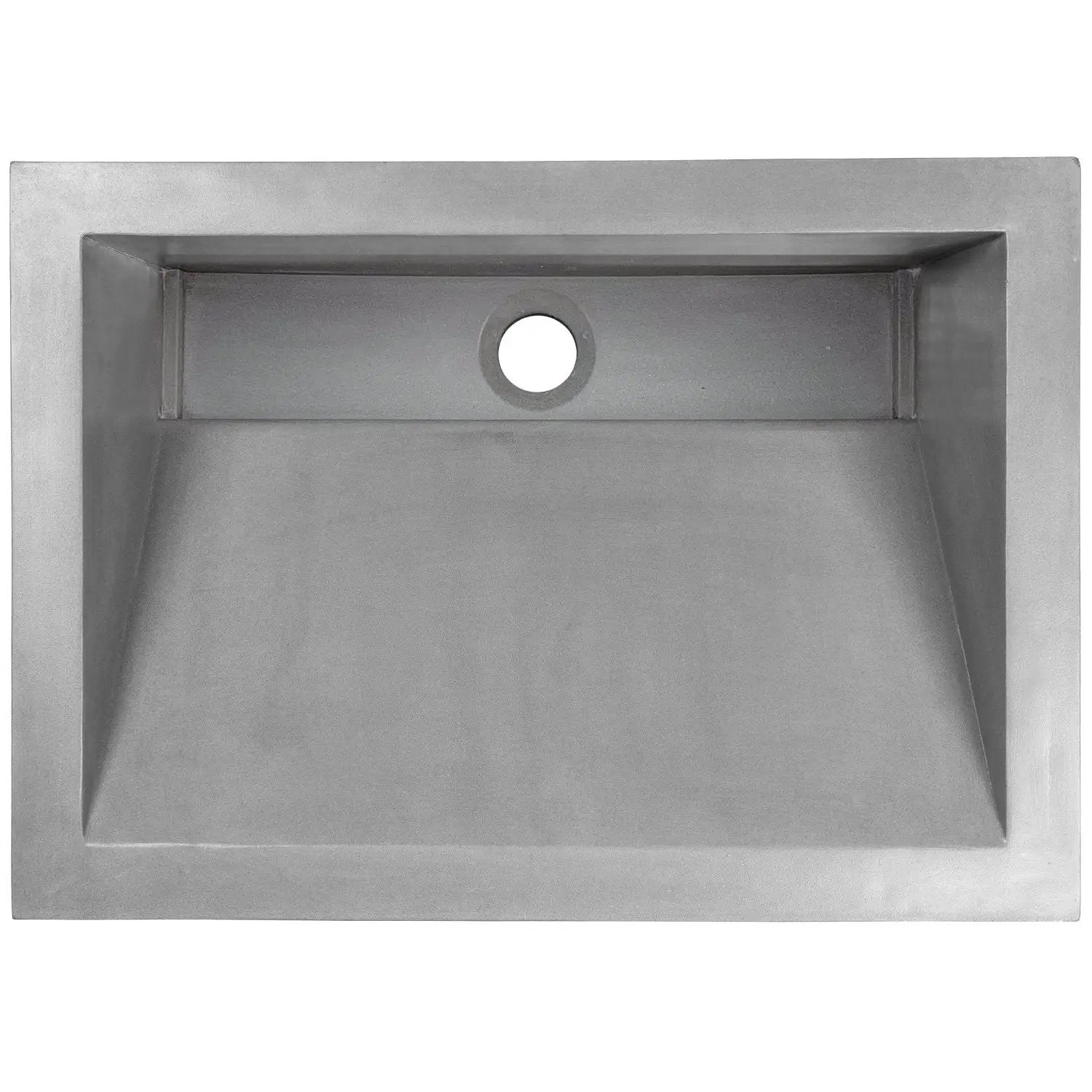 Linkasink AC01UM Henry Concrete Rectangle Sloped Undermount Sink 21"