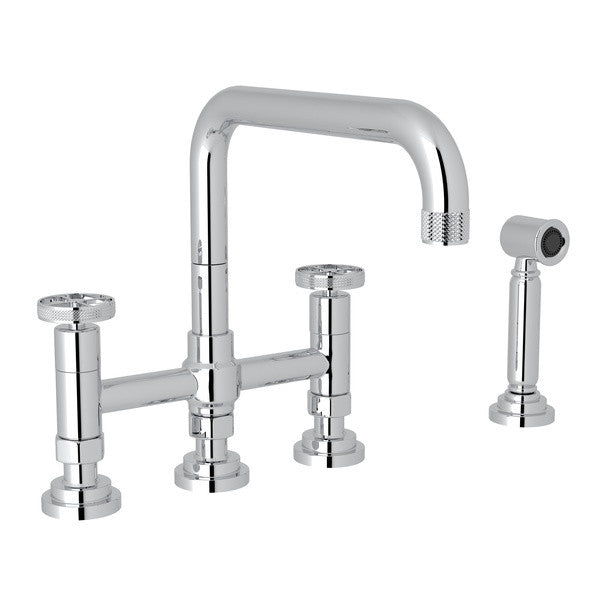 Rohl A3358IWWS Campo Bridge Kitchen Faucet with Side Spray