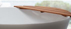 MTI TK-RDTRAY Teak Tub Tray Radius