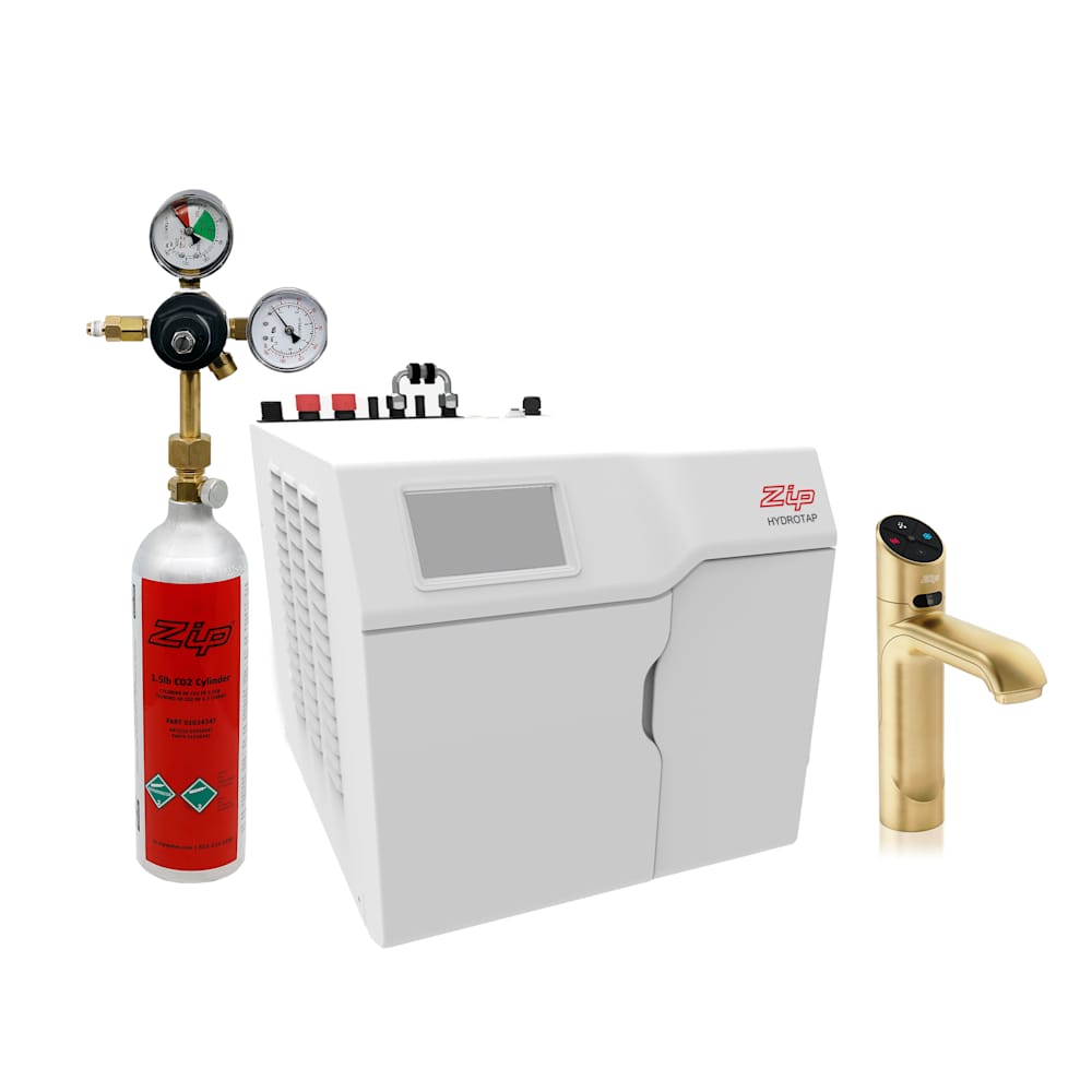 Zip Water CLASSICPLUSBCS120V HydroTap Boiling, Chilled, Sparkling Kit ...